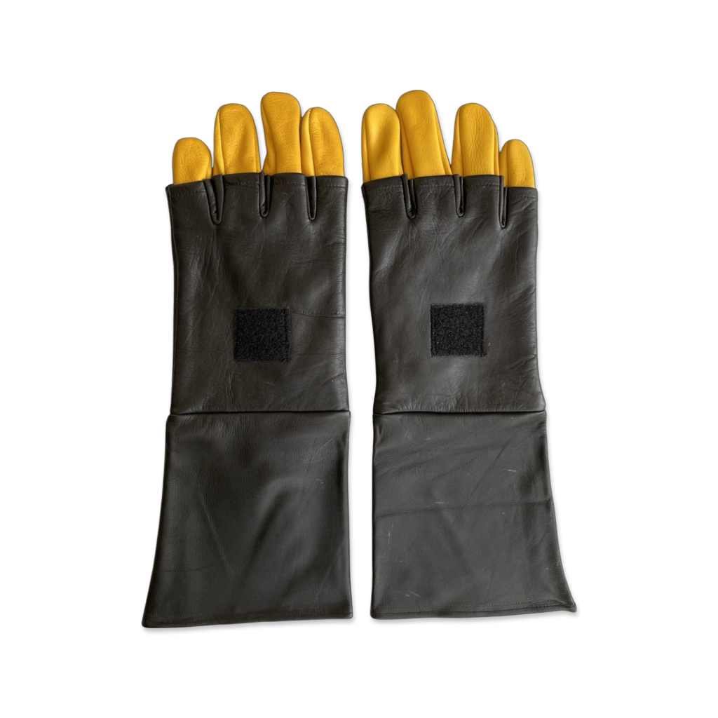 Handmade Mandalorian Leather Gloves - Star Wars Inspired Cosplay ...
