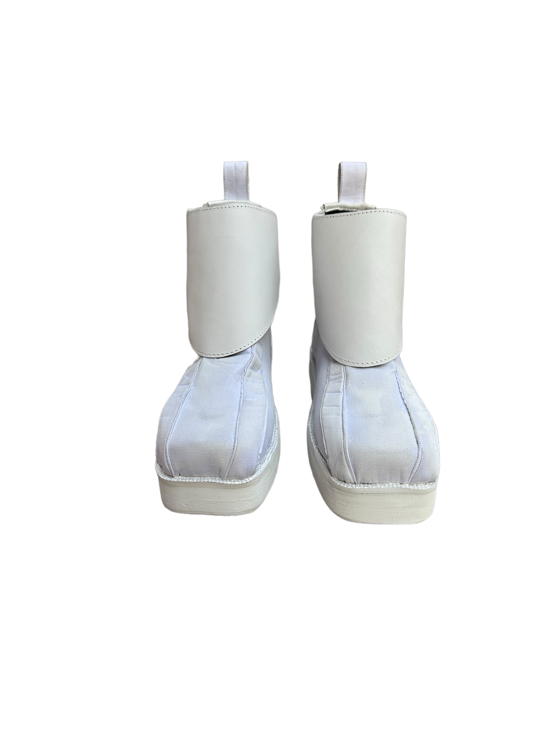 Custom white boba Fett canvas shoes - Leather Closest