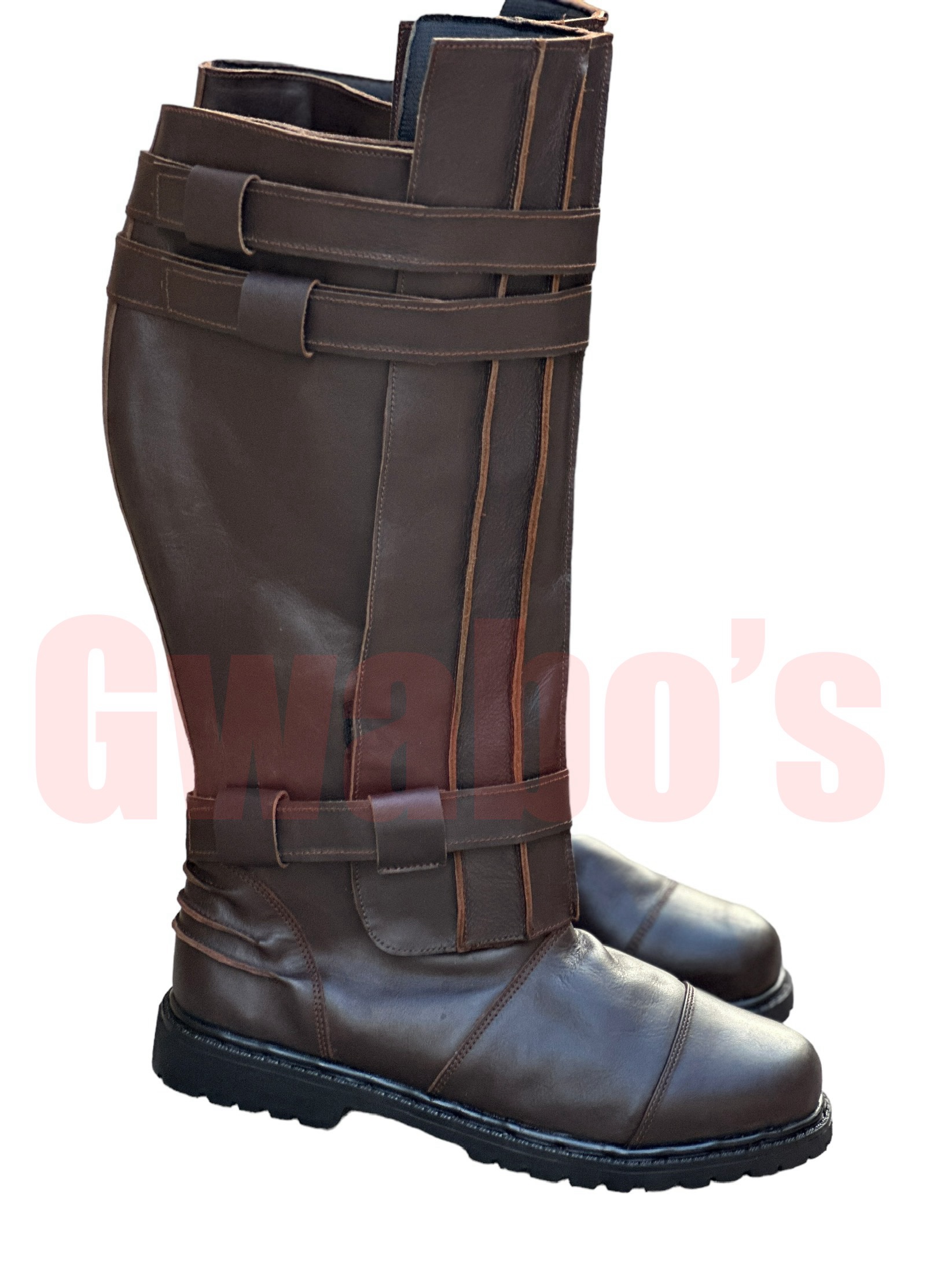 Anakin Skywalker leather custom cosplay shoes - Leather Closest