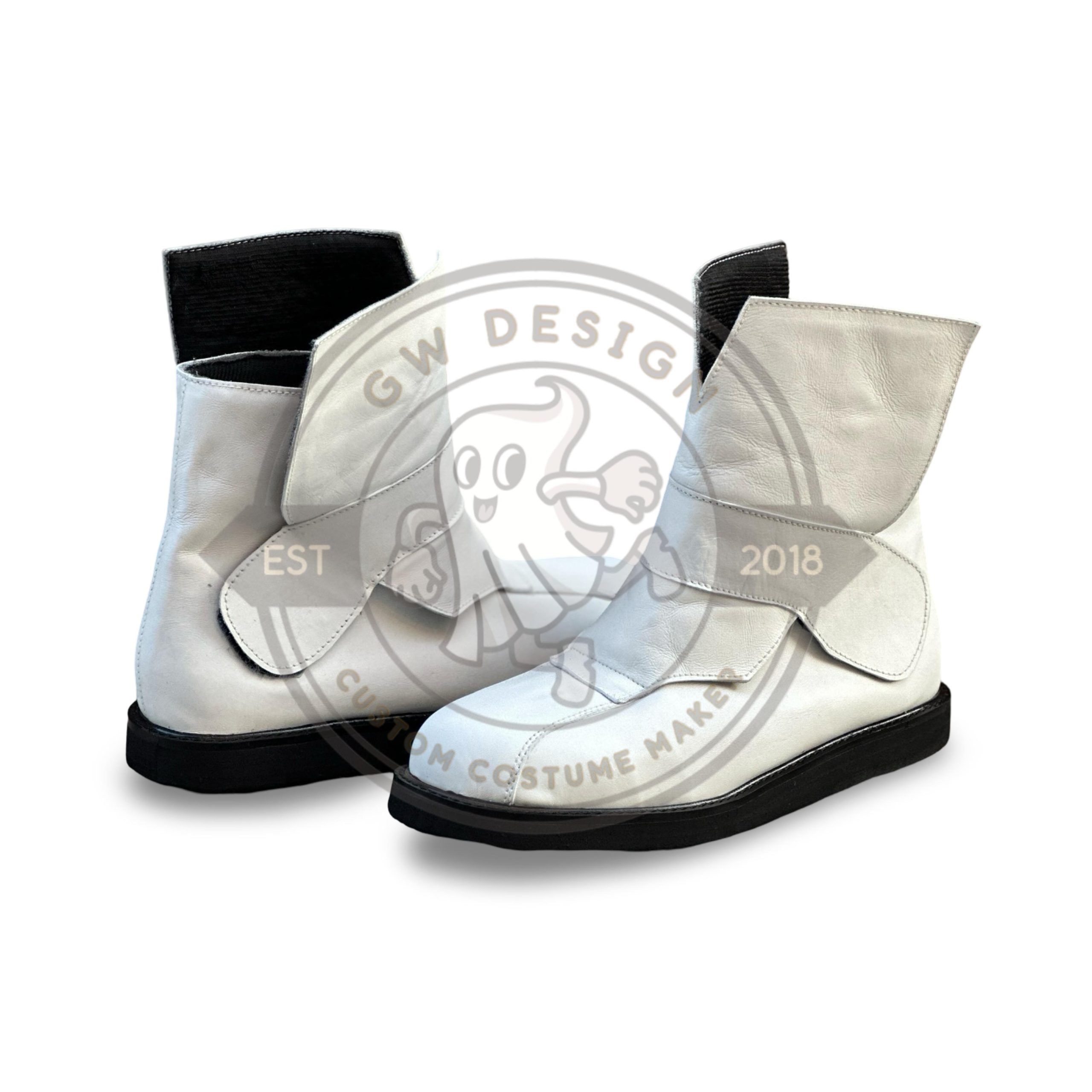 Custom white Movie Clone Leather Boots - Crafted for the Modern Warrior ...
